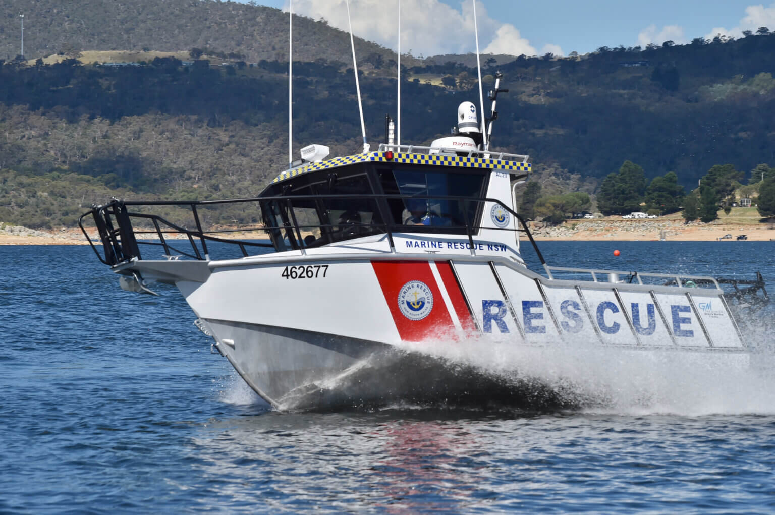 New replacement vessel arrives at Marine Rescue Alpine Lakes - Marine ...