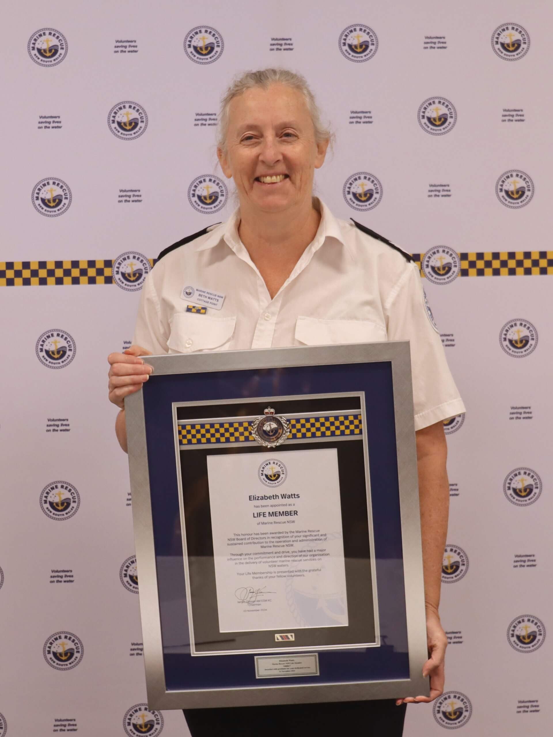 Long-serving volunteers awarded Marine Rescue NSW Life Membership ...
