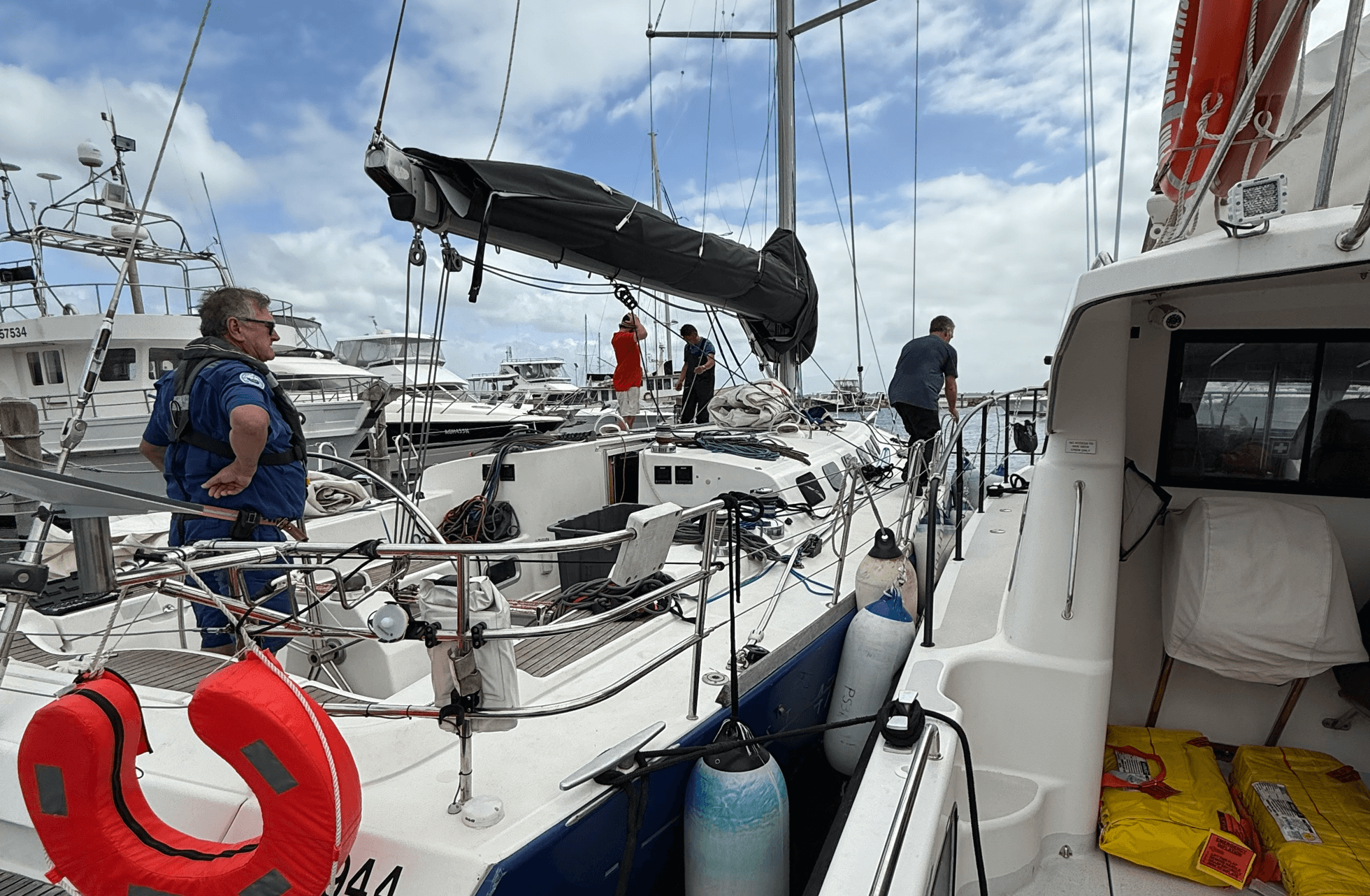 Marine Rescue Port Stephens volunteers return disabled yacht to safety ...