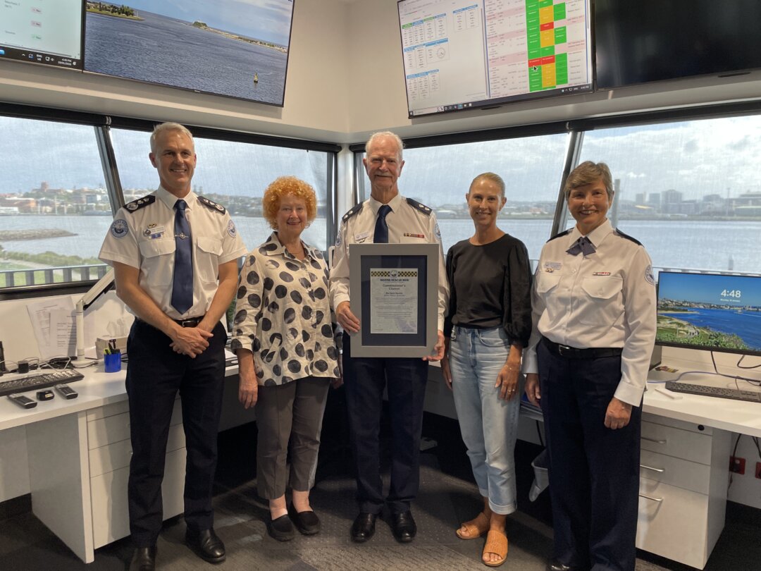 Marine Rescue Newcastle volunteers honoured with awards - Marine Rescue NSW